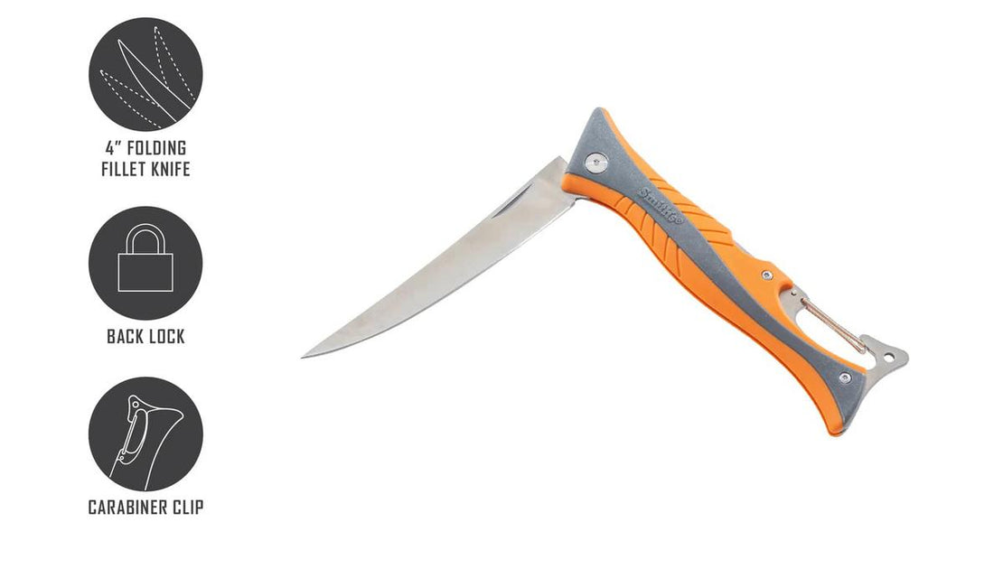 4 IN FOLDING FLEX FILLET KNIFE - Orange – BushWear Trade